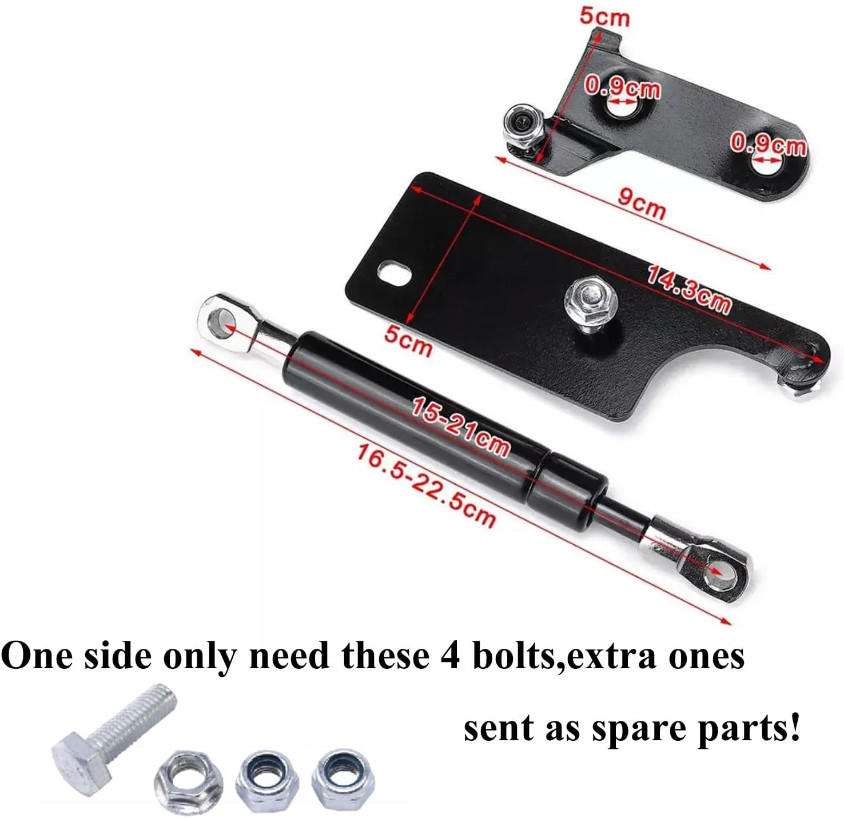 Strong Car Rear Tailgate Slow Down Support Rod Lift Strut Bar Gas Shock ...