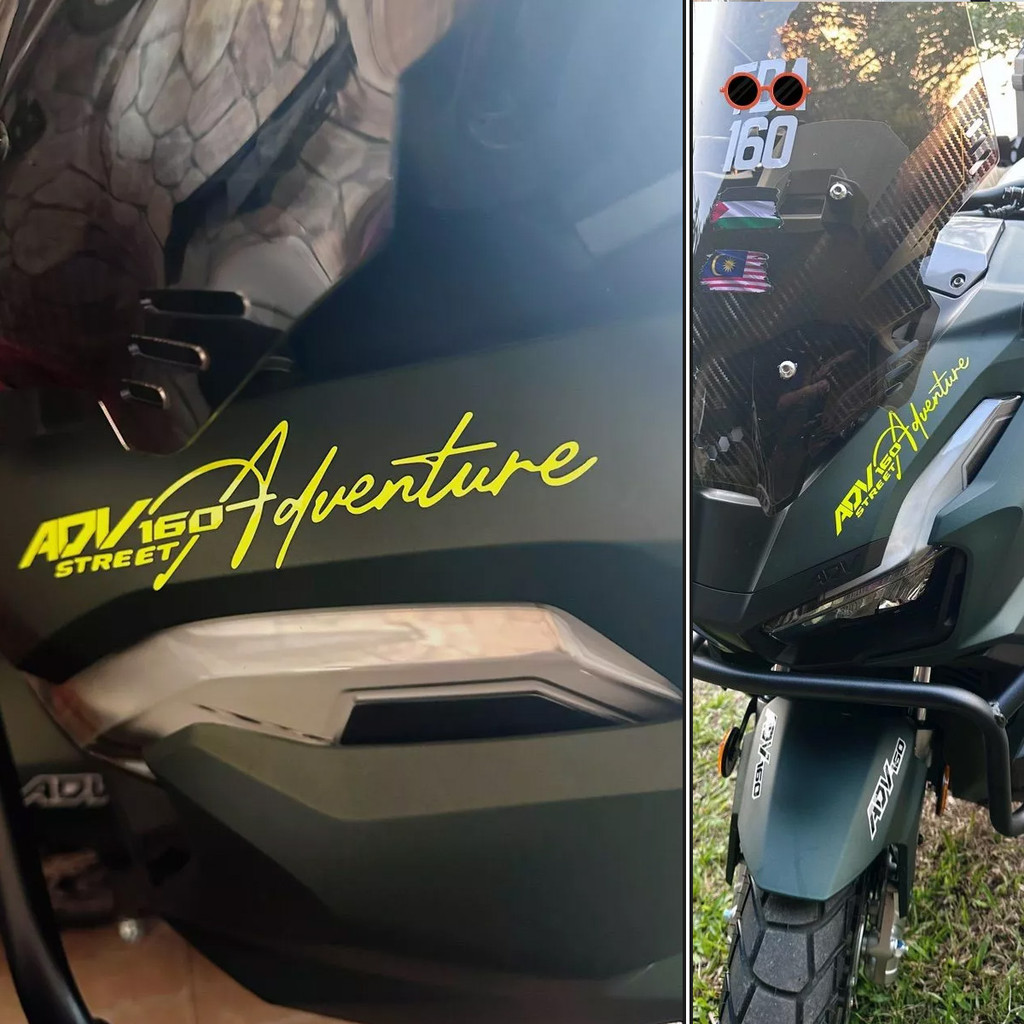 For Honda ADV 160 ADV160 ADV Motorcycle Reflective Stickers Windshield ...