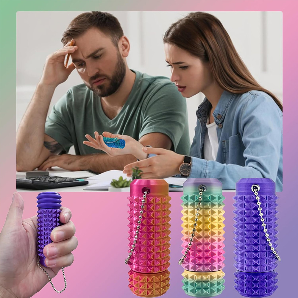 Sensory Roller Fidget Toy Clicker Tactile Spikes for Anxiety Stress ...