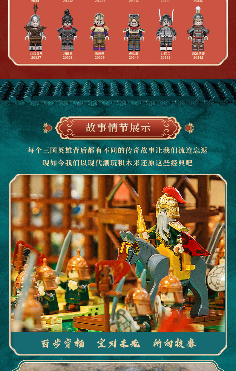 Legend of the Three Kingdoms Compatible Lego Building Block Dolls Full ...