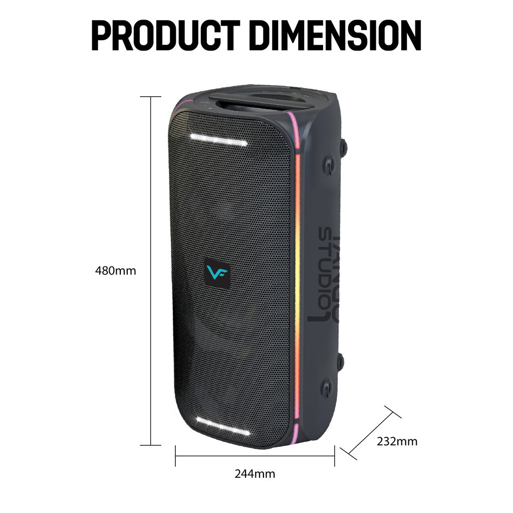 Tango Studio 1 250W Max Bass Up Mantap Karaoke Potable Bluetooth ...