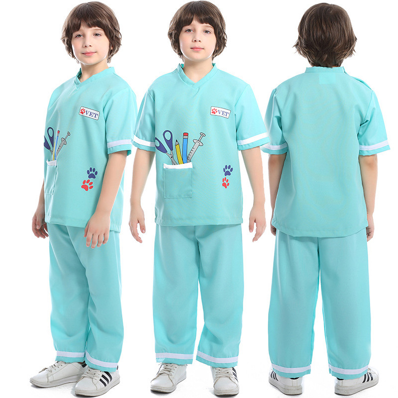 MYLITTLELASS Vet Fancy Dress Outfit Occupation Doctor Role Play Costume ...