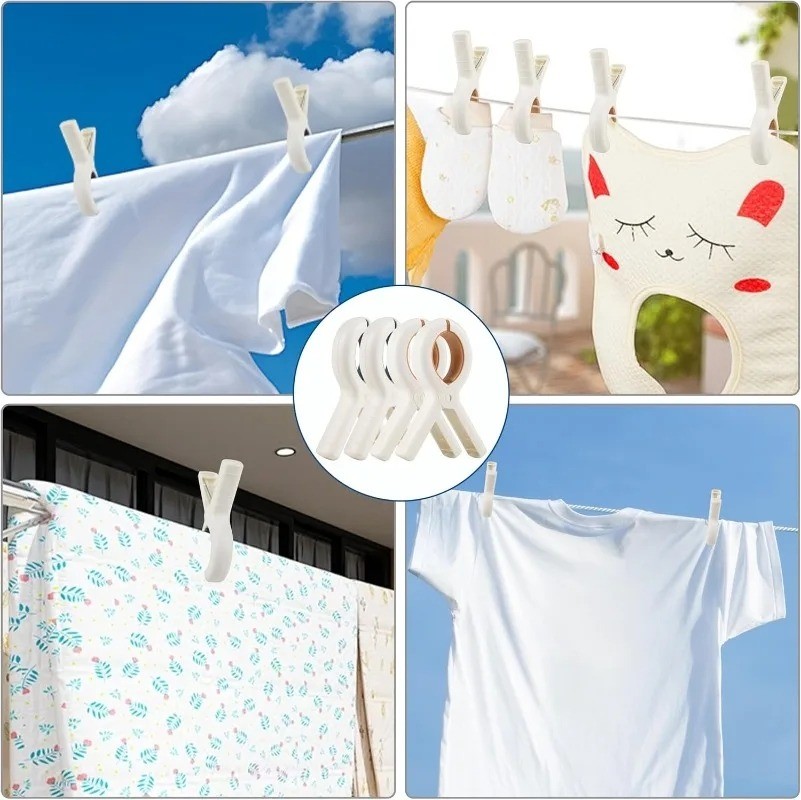 20Pcs Plastic Clothes Pegs - Windproof, Non-slip - Laundry Clothespins ...