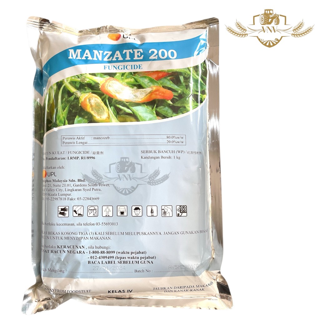 Manzate 200 1kg/UPL Mancozeb 80% Top Grade Premium Racun Kulat ...