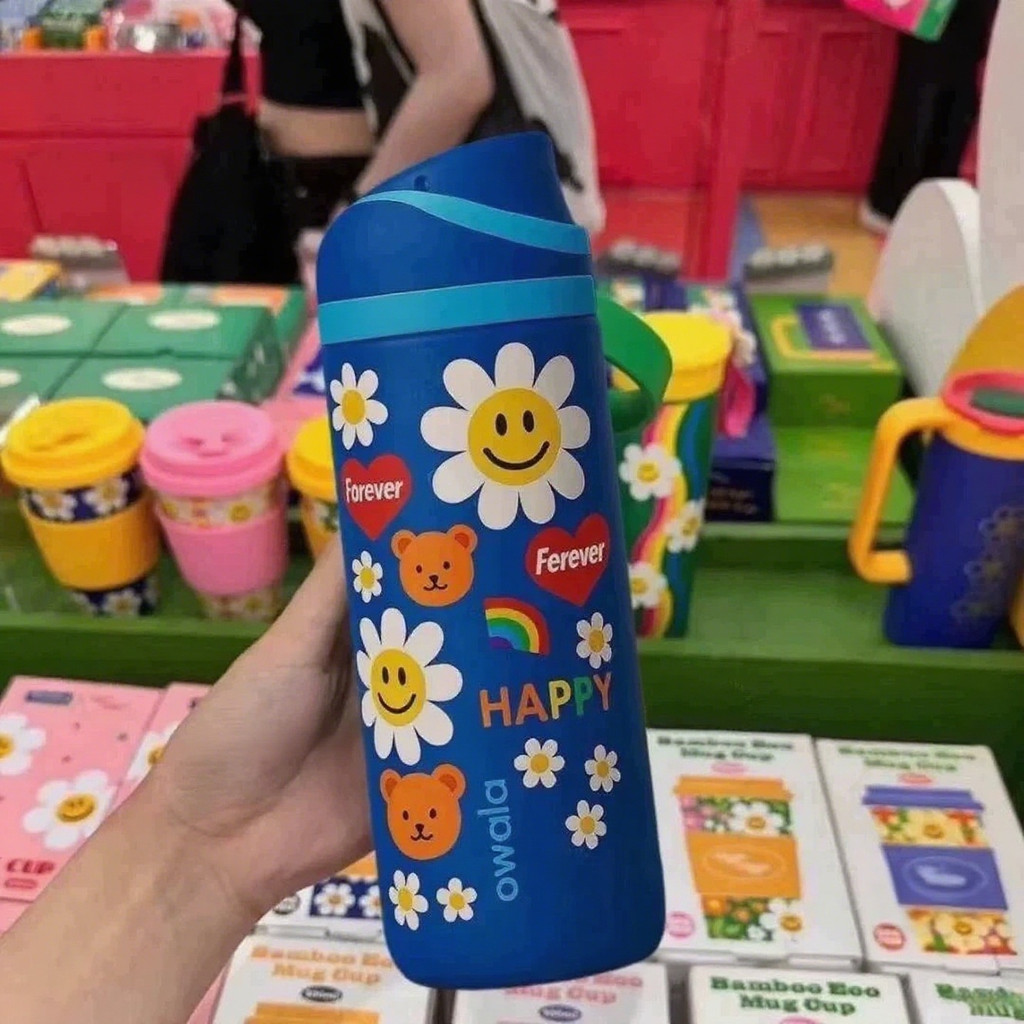Owala FreeSip Tumbler Little Daisy & Rainbow Bear wiggle - 24oz 32oz ...
