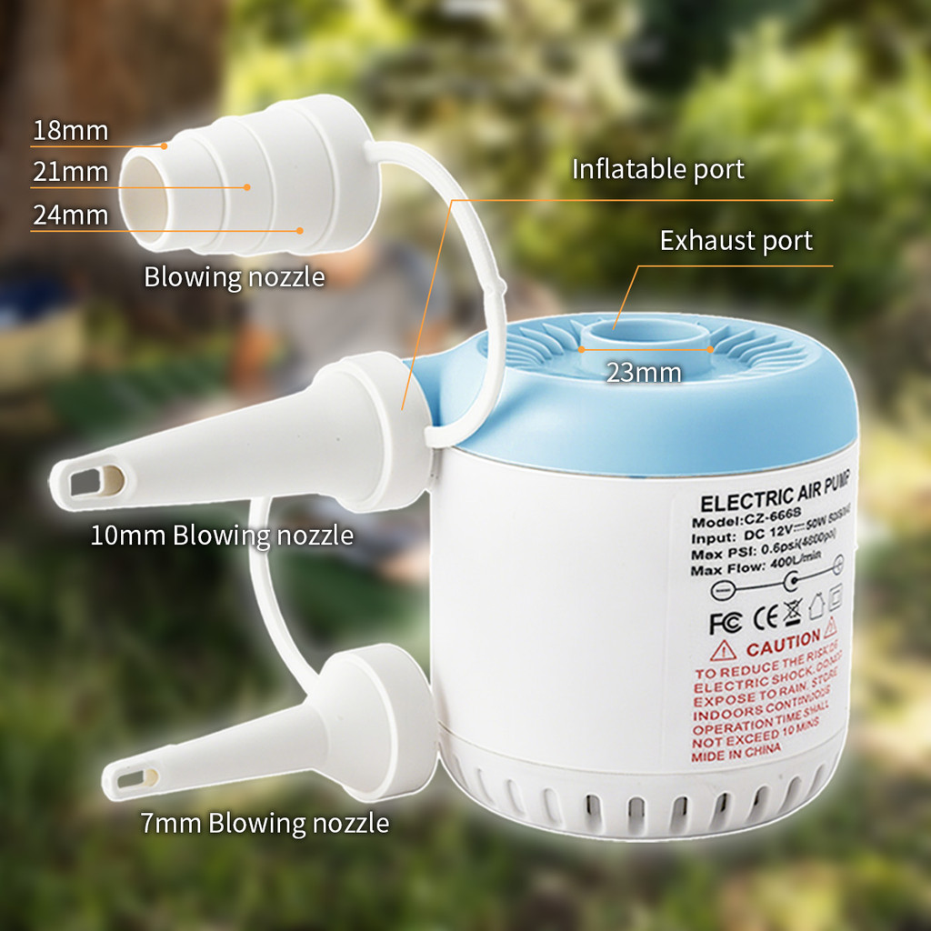 Multipurpose Electric Pumper 400L/min Air Inflation Pam Inflatable ...