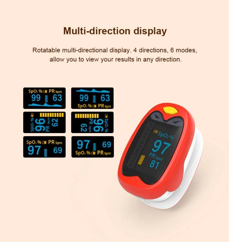 Infant Medical Pulse Oximeter TFT Display Saturation Finger Clip ...