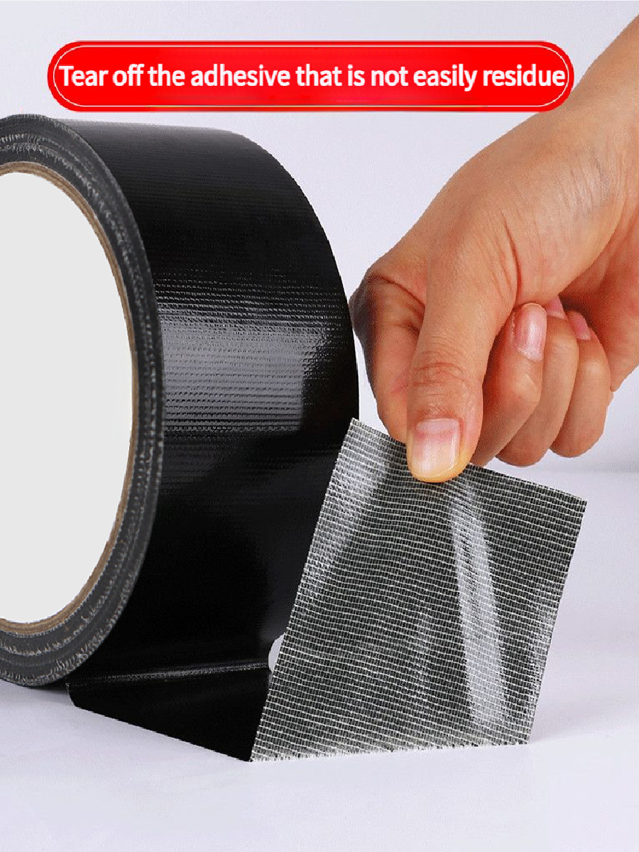 Black Heavy Duty Duct Tape, Strong, Flexible, No Residue, Tear by Hand ...