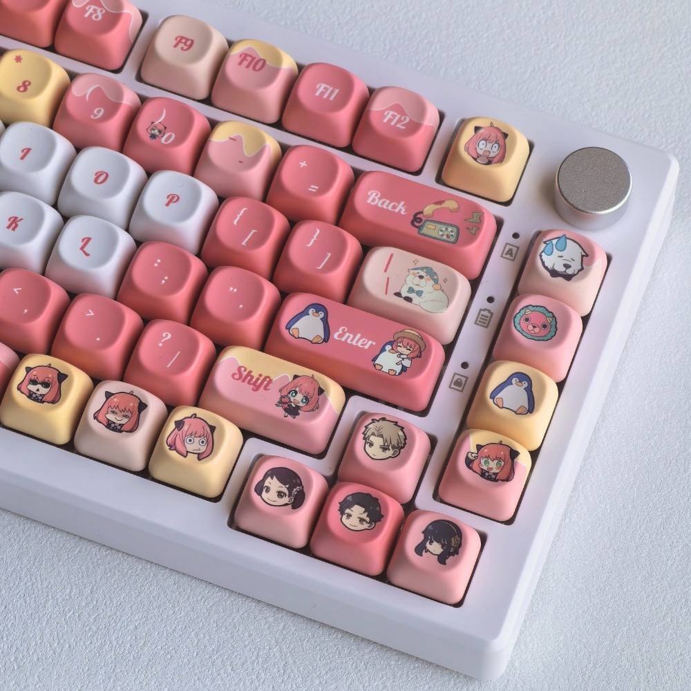 ‌Anya‌ Keycap 120 Keys PBT MOA Profile Anime Five-sided Dye Sublimation ...