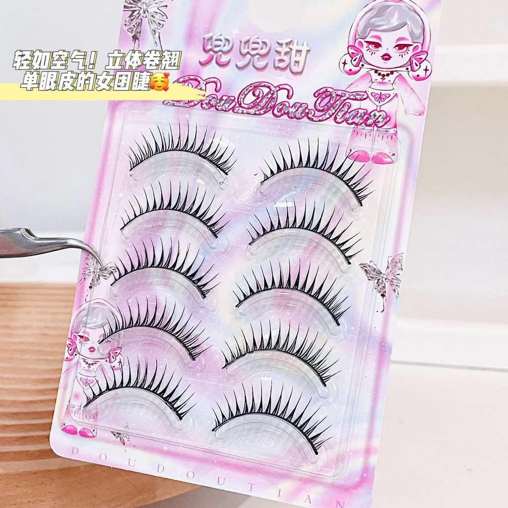 Hard Stem Wet Tip Kpop Idol Lashes | Comic Rooted | Korean Makeup Fake ...
