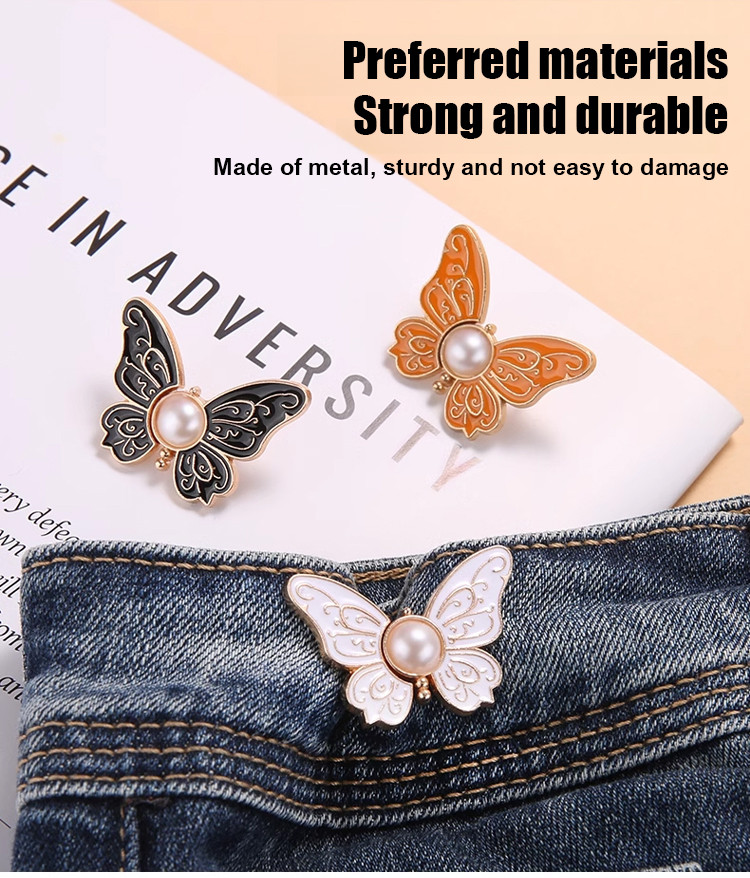 💕No Nails and No Seams💕New Style Butterfly Waist Buckle Buckle Pants ...