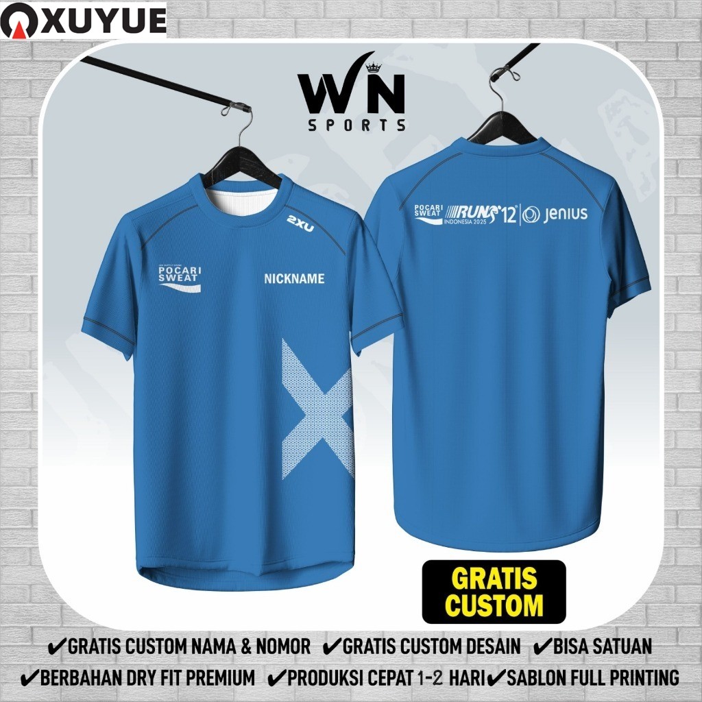 (XY) Jersey Running POCARI SWEAT RUN 2025 – Baju Olahraga Lari 2XU ...