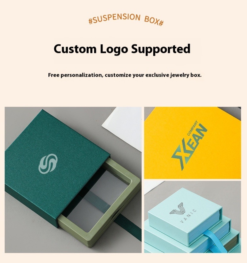 1PCS Free custom logo Jewelry storage box, jewelry store jewelry ...