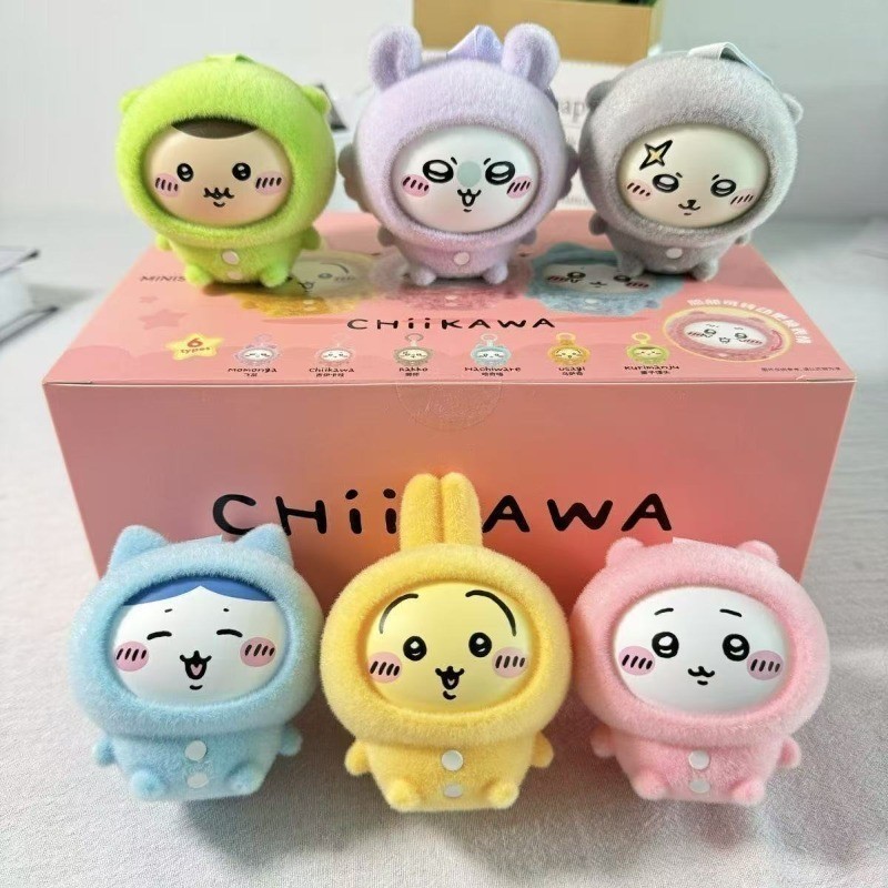 Original Chiikawa Pajamas Change Face Series Blind Box Kawaii Action ...