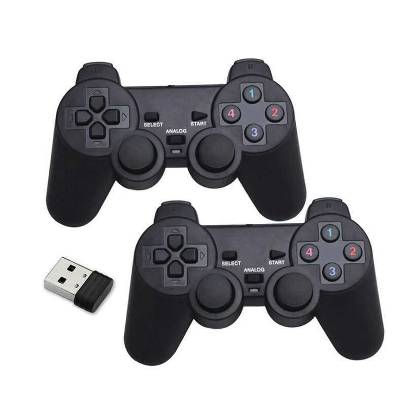 4g TV 2 Duals usb.Handle Dual Player Game tv Wireless Handle. 24g Dual ...