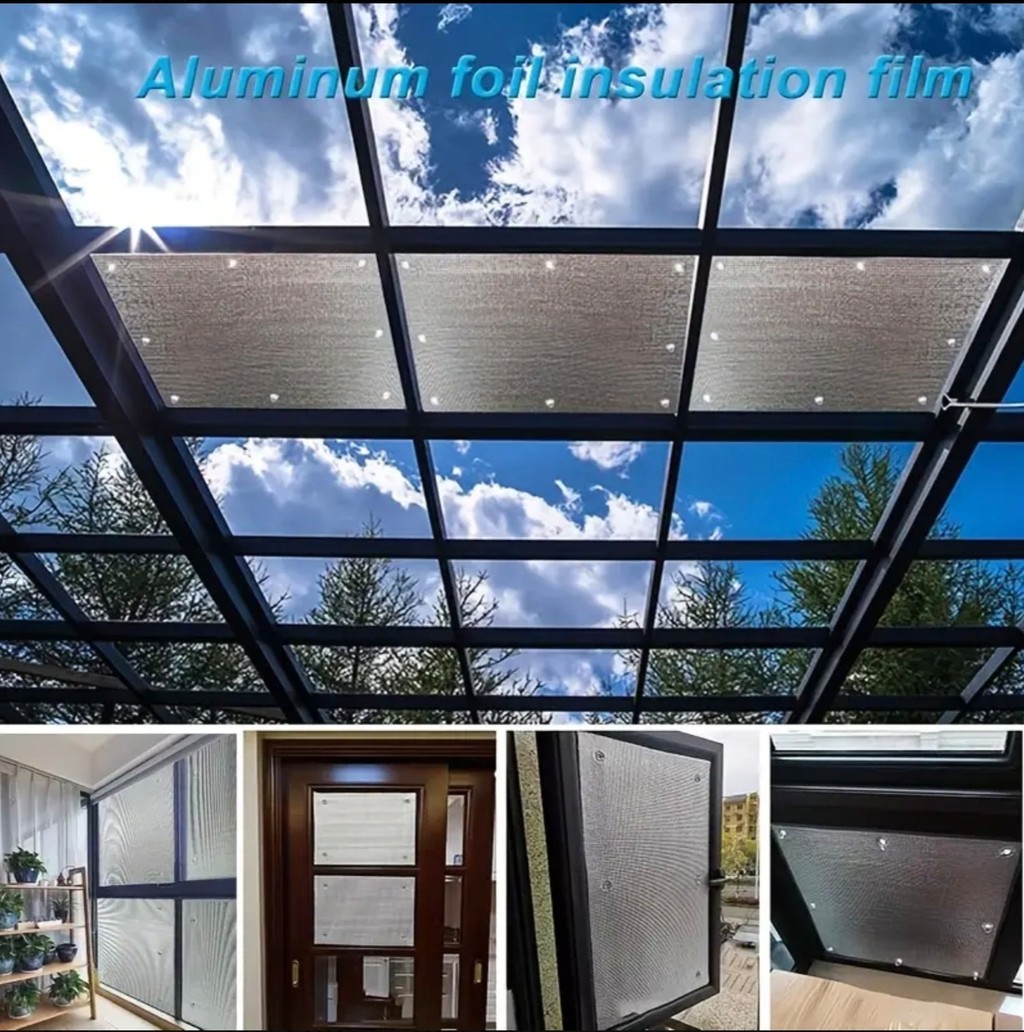 Double Side Heat Insulation Sun Visor Aluminium Foil Window Sunshade ...