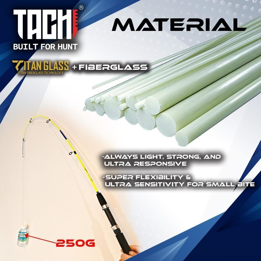 TACHI Tuah Galah Joran Udang Galah 1.2m 1.4m Ultralight Rod Pancing ...