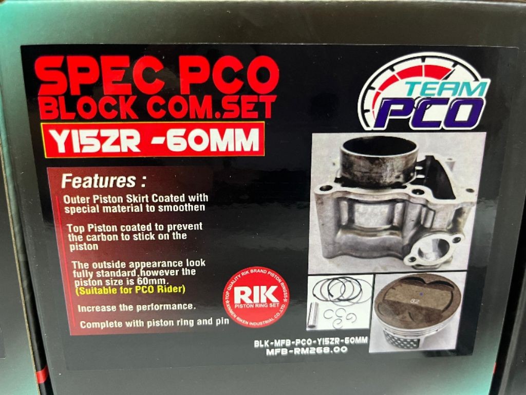KZR CYLINDER BLOCK SPEC PCO BLOCK RACING COMPLETE SET SIZE 60mm 62mm ...