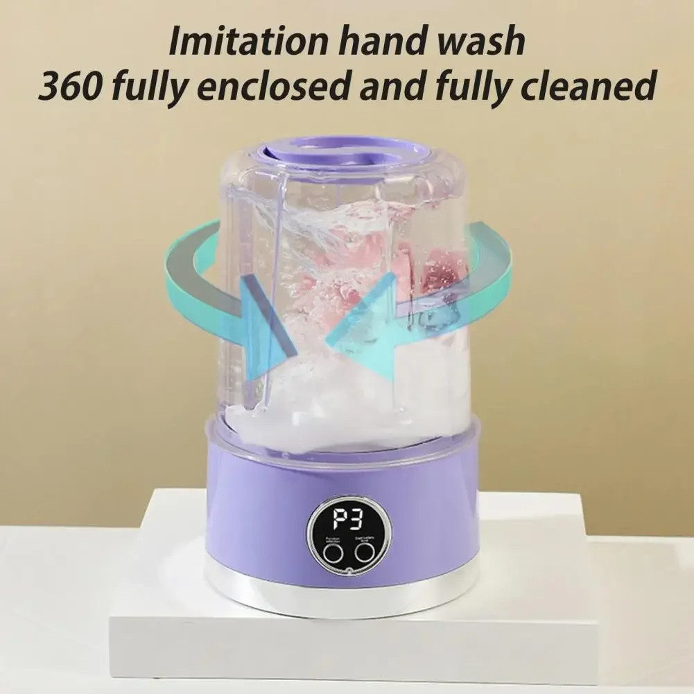 New Wireless Style Laundry Cup Underwear Mini Washing Machine Unplugged ...