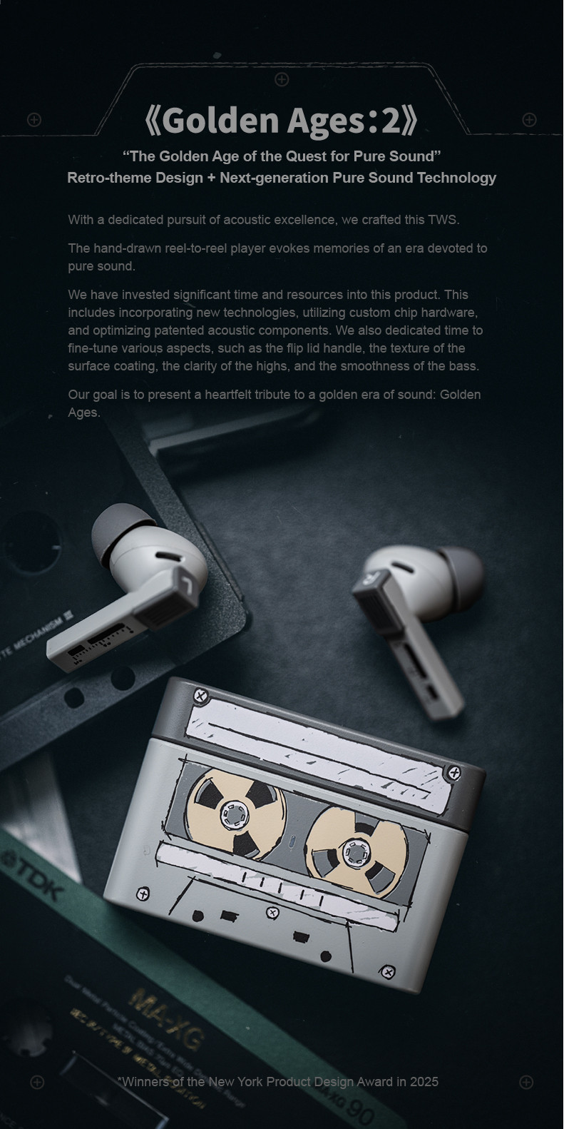 Moondrop Golden Ages 2, True Wireless Earbuds: Bluetooth 6.0 LHDC-V ...