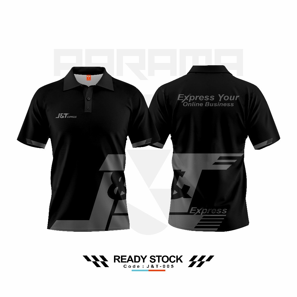Parama Premium Jersey J&T Express Full Printing Courier Shirt JNT ...