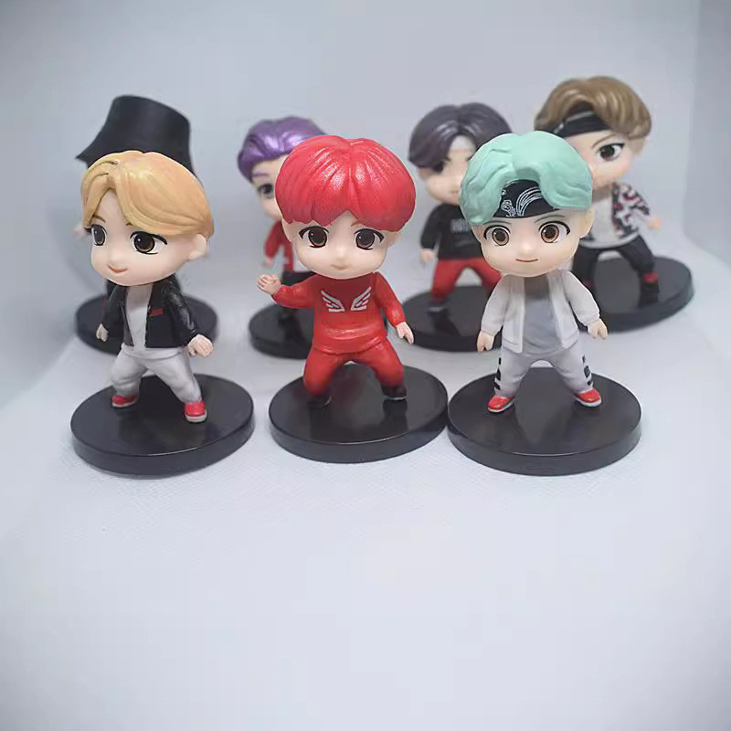 7pcs/set Tinytan BTS Action Figure Jimin V Jungkook Suga Jimin Rm J ...