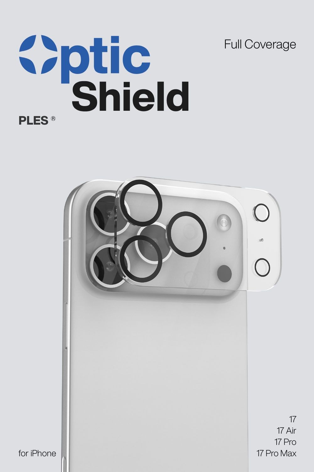 PLES Optic Shield Camera Glass Lens Full Coverage iPhone 17 Pro Max ...