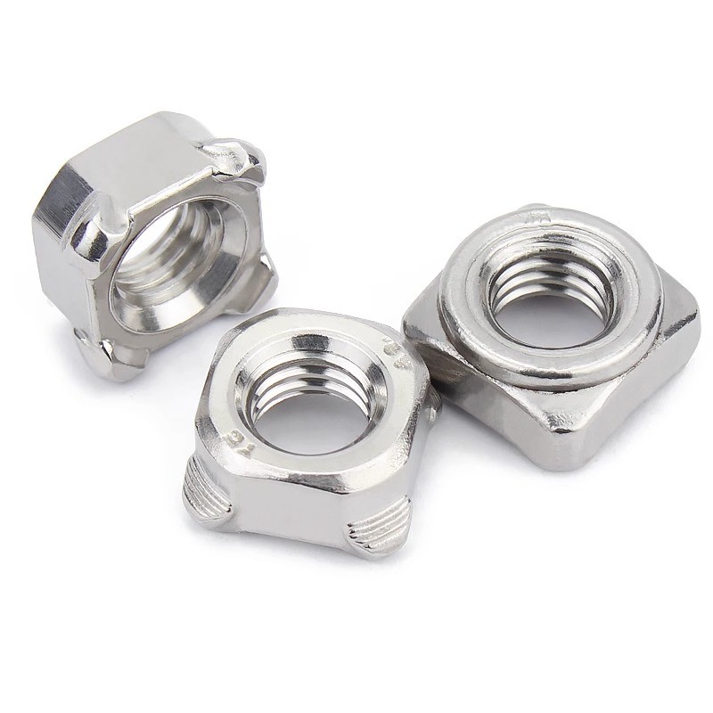 Square Spot Welding Nut M3 M4 M5 M6 M8 M10 M12 304/316 Stainless Steel ...