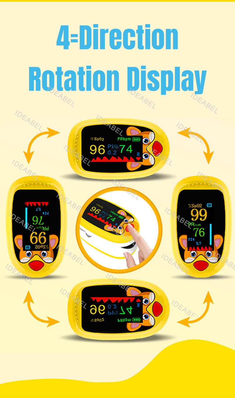 Rechargeable Finger Pulse Finger Monitor Saturation Meter Oximeter ...