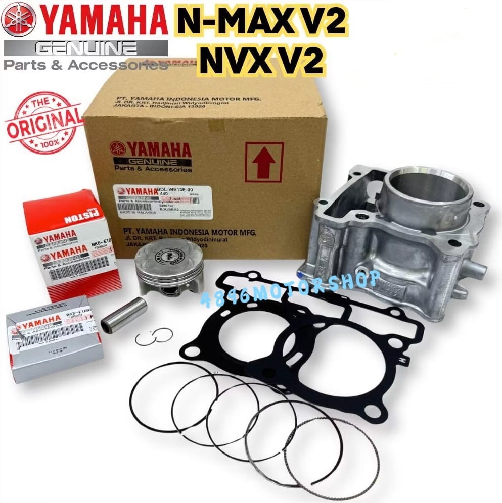 100% ORIGINAL HLY NMAX N-MAX V2 / NVX V2 CYLINDER BLOCK SET BDL-WE13-00 ...