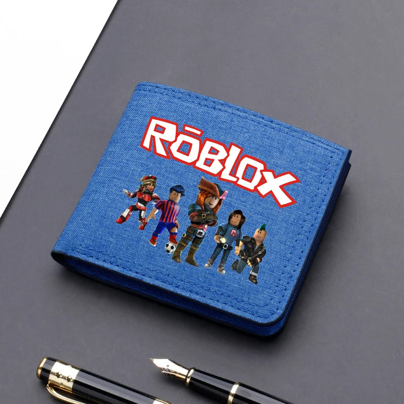 New Roblox Wallets Cartoon Game Figure Printed Coin Purse Kids Multi ...