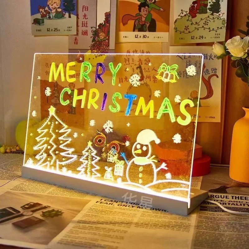 LED Drawing Board Luminous Writing Board Message Board Drawing Board ...