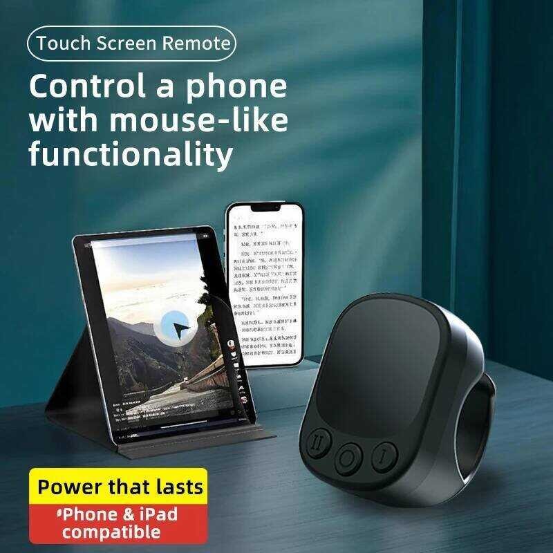 Touch Screen Remote Control Bluetooth Scrolling Ring Remote Control ...