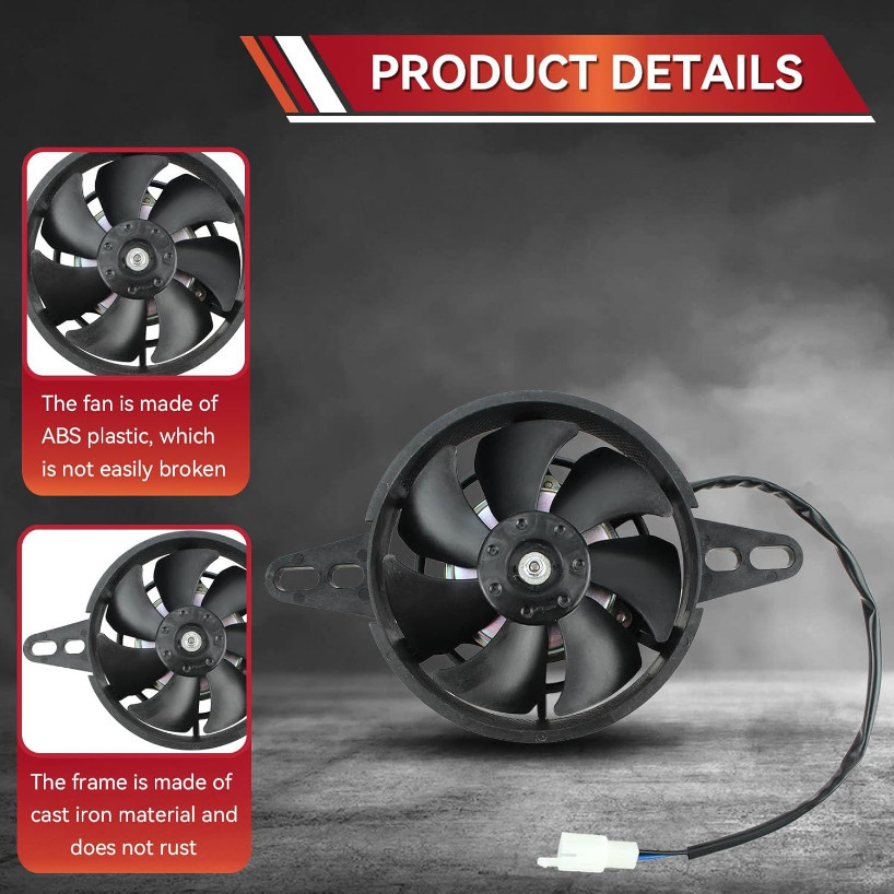 5.5'' RACING Radiator Big Fan Y15 LC135 RS150 Kipas Besar Motocross ...