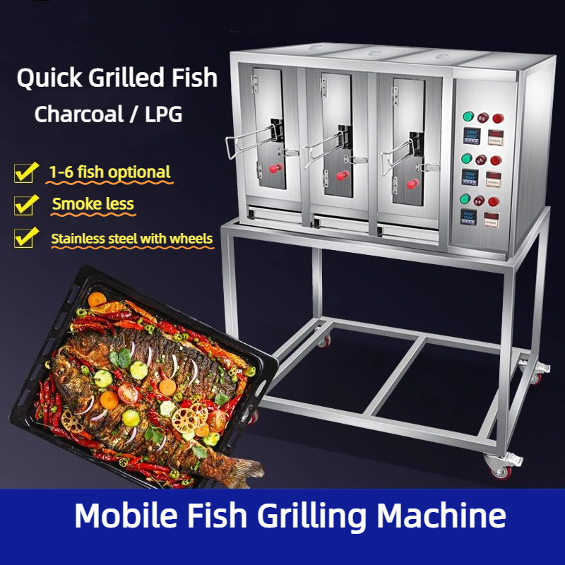 Gas Grilled Fish Stove, Charcoal Grilled Fish Stove, Stainless Steel ...