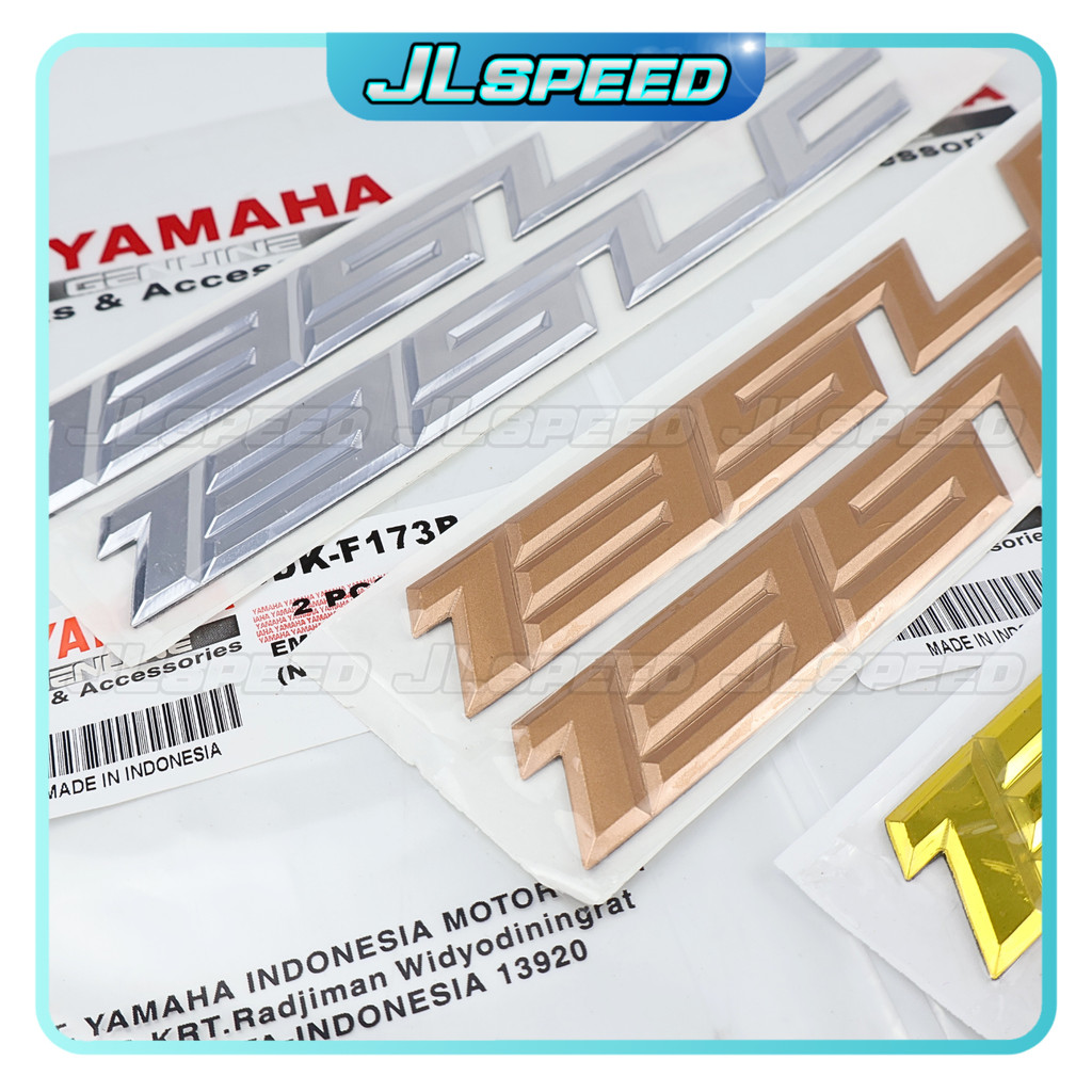 2 Pcs YAMAHA LC135 V8 FI 135LC FI V8 Special Edition SE 3D Emblem Logo ...