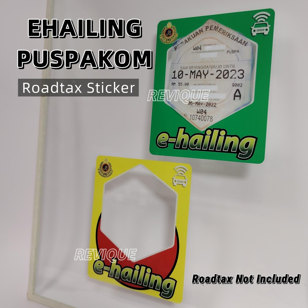 E-Hailing Car Roadtax Sticker 2025 / Pelekat Pemandu E-Hailing ...