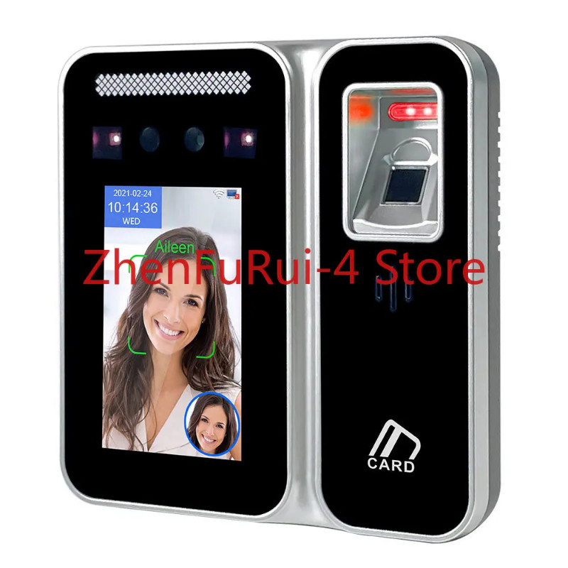 AI Face Time Attendance Machine Biometrics RFID NFC Card Fingerprint Access Control System API ...