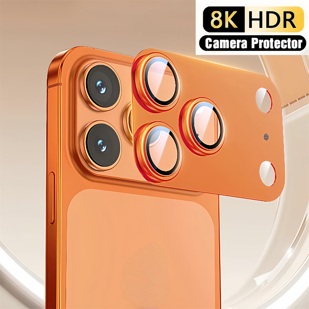 Cosmic Orange Metal Camera Protector Glass For IPhone 17 Pro Max Air ...