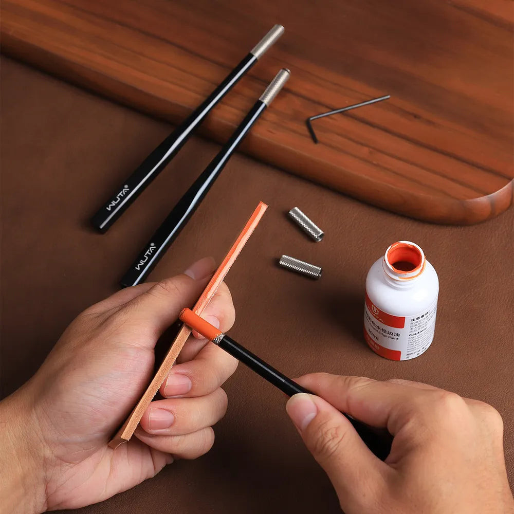 WUTA Leather Edge Paint Pen Replaceable Roller Head Applicator ...