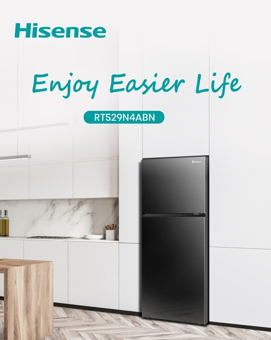 HISENSE 🥫 Peti Sejuk 2 Pintu 420L 500L Active Hygiene & Inverter Tahan ...