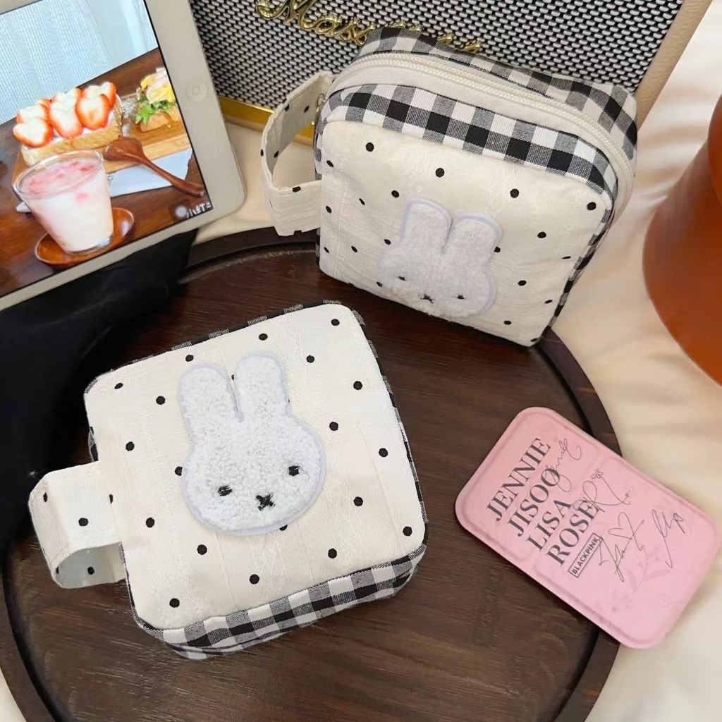 Miffy Polaroid Camera Bag - Korean Style Polka Dot Pouch (Compact ...