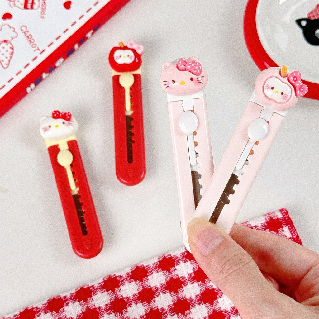 Hello Kitty Mini Utility Knife Cute Small Box Cutter Paper Wallpaper ...