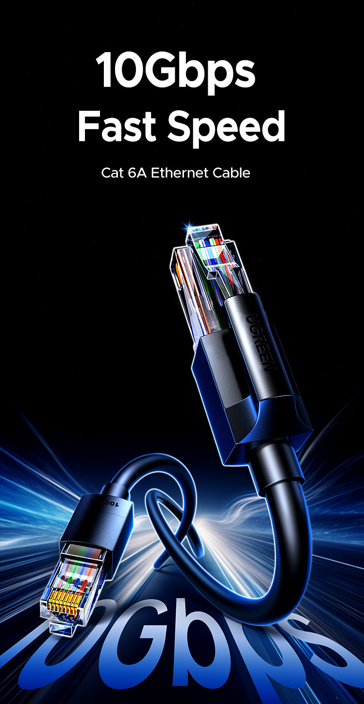 UGREEN Cat 6A UTP Ethernet Cable RJ45 10Gbps 500MHz Low Latency LAN ...