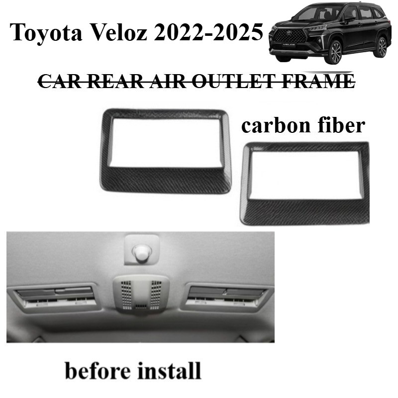 Toyota Veloz 2022-2025 CAR REAR AIR OUTLET FRAME COVER ACCESSORIES ...