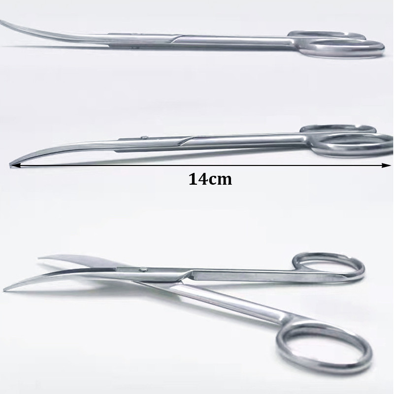 14CM Stainless Steel Stoma Scissors Curved Stoma Care Tool for Cutting ...