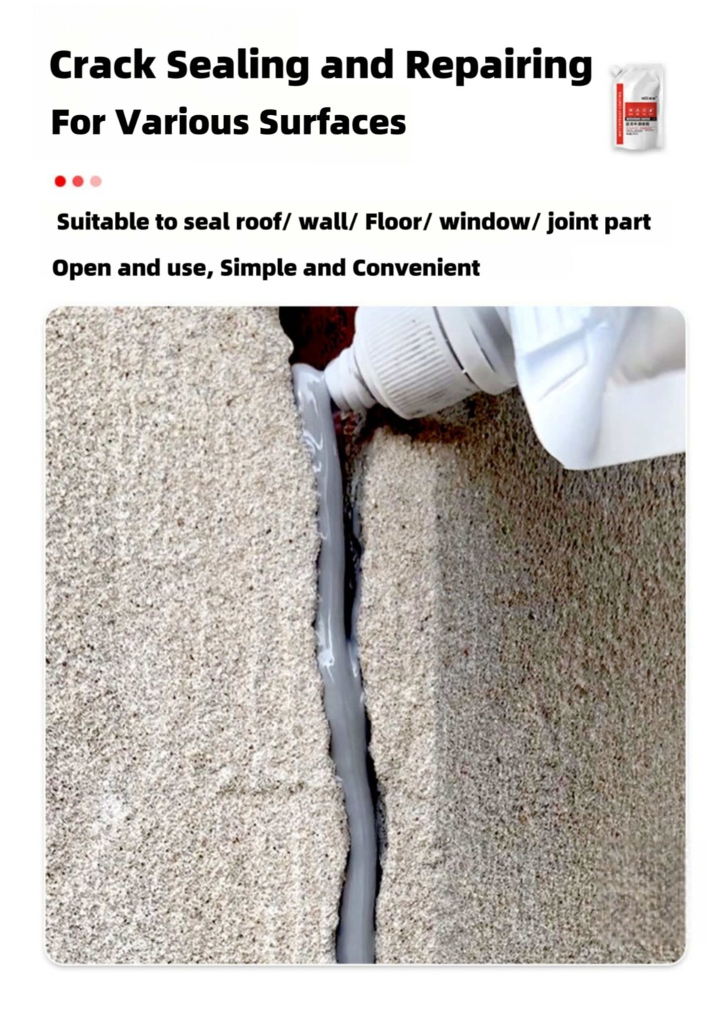 LKB Roof Waterproof Polyurethane Crack Sealant 500ml Caulking Glue ...