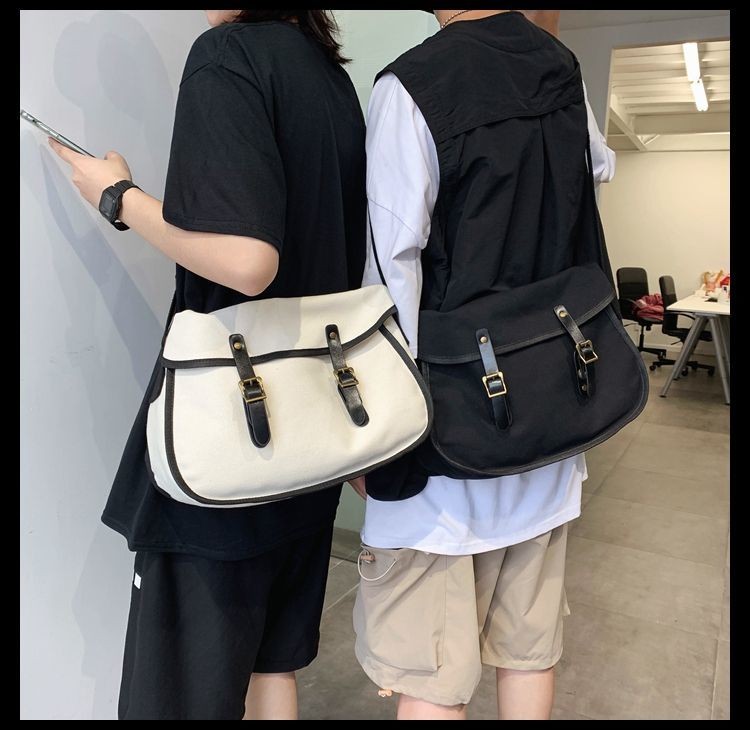 Harajuku Japanese Canvas Crossbody Bag Campus New Student Class Durable ...