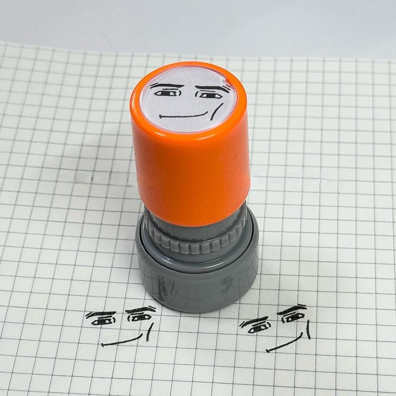 Creative Funny Emoji Press Stamp Funny Smiley Face Roblox Stamp ...