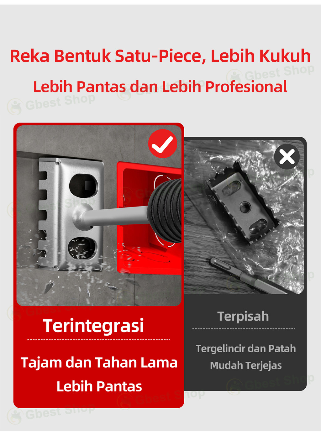 Gbest Penggerudi Lubang Segi Empat Square Hole Punch Manganese Steel ...